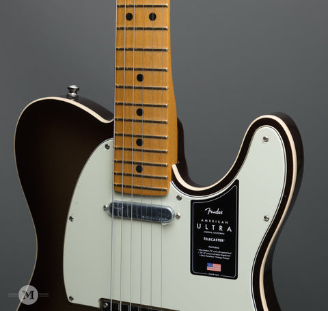 Fender Electric Guitars - American Ultra Telecaster MN - Mocha Burst ...