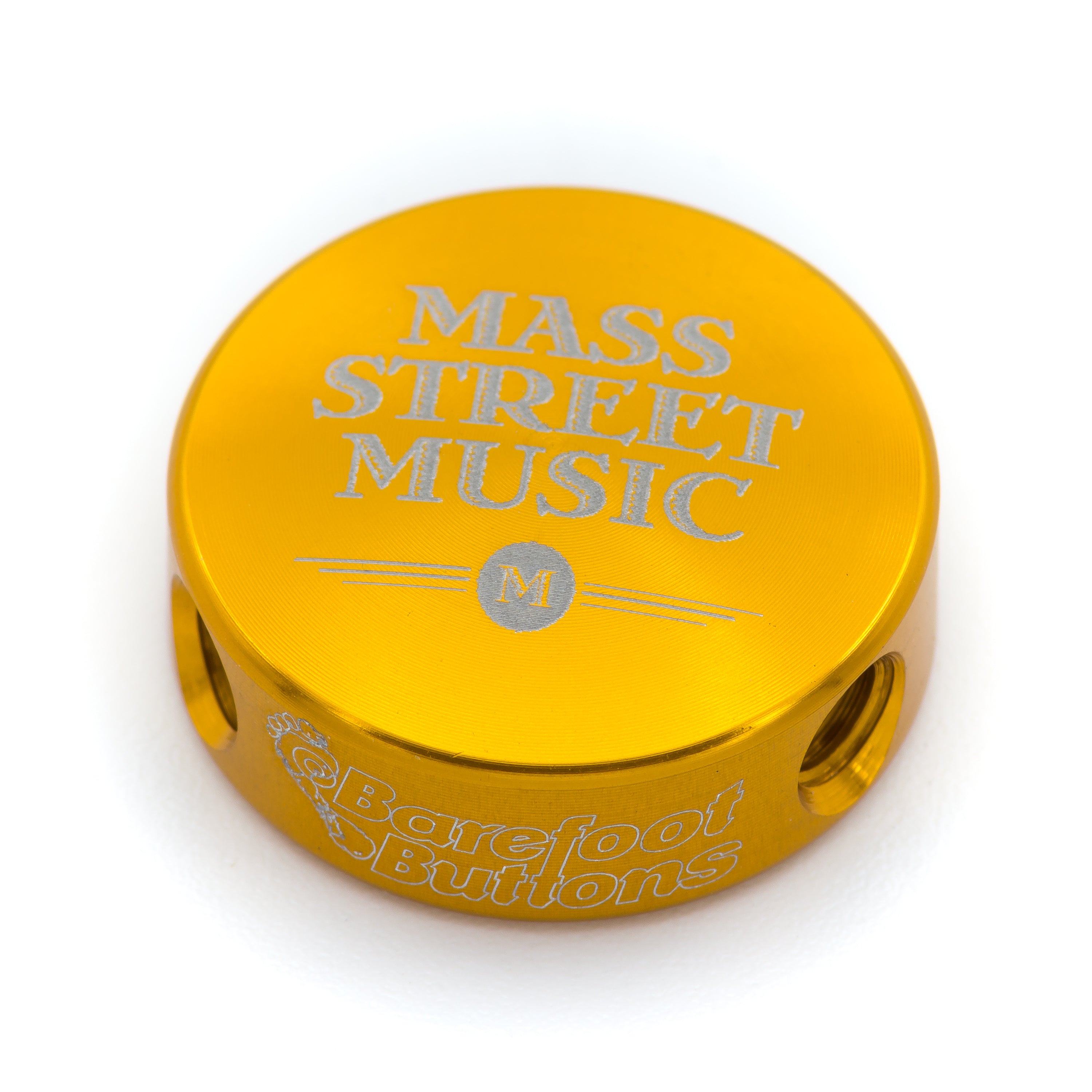 Barefoot Buttons V1 Mini - MSM Logo Gold | Mass Street Music