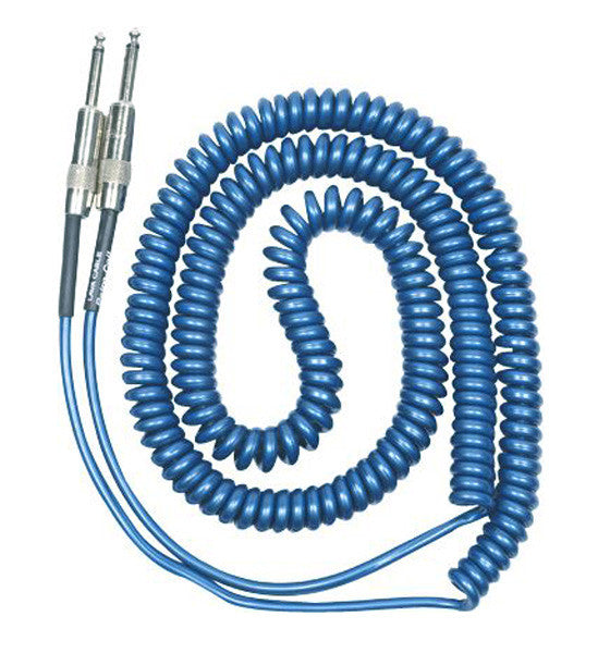 Lava 20' Blue Retro Coil Instrument Cable | Mass Street Music